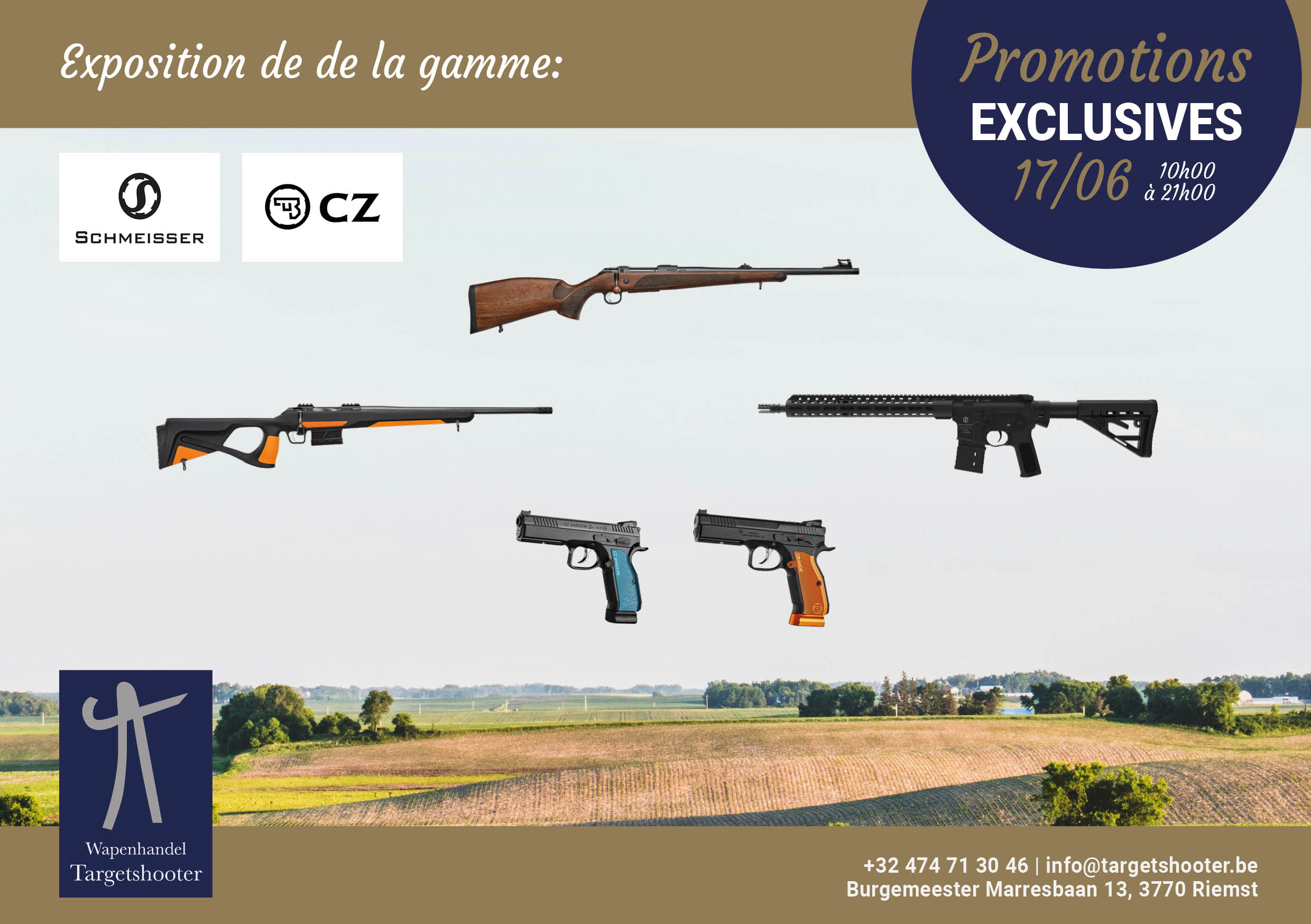 Infodag bij Targetshooter op 17 juni – ontdek de nieuwste wapens van CZ ...